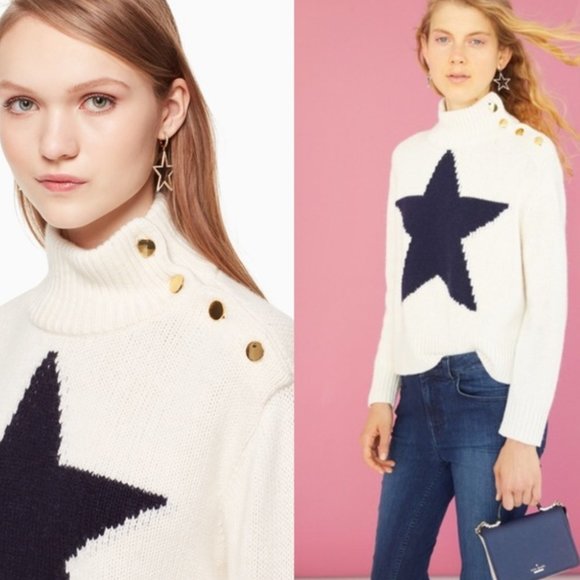 kate spade | Sweaters | Kate Spade Broome Street Star Sweater Various ...